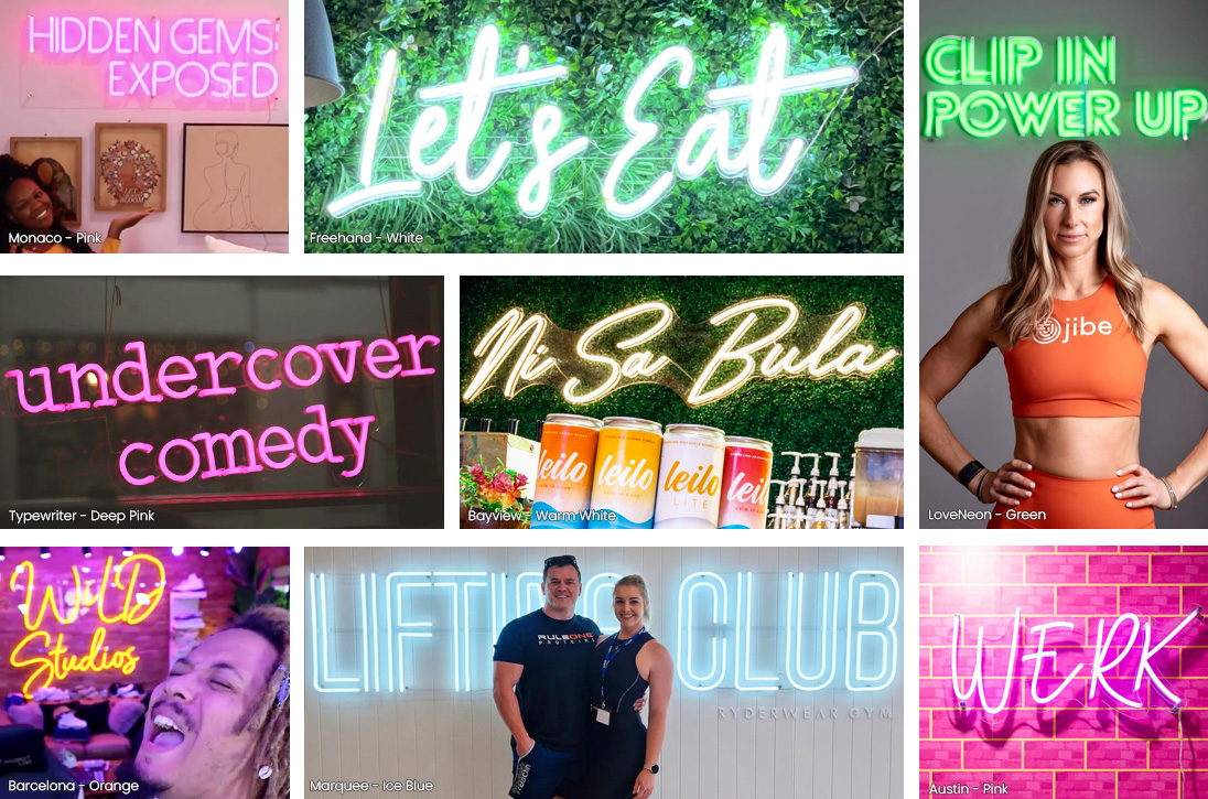 Custom Neon™ Sign Maker Create Your Own Neon Sign Online FREE Shipping