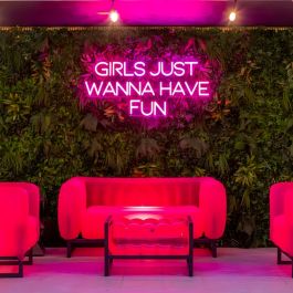 Girls Just Wanna Have Fun Song Lyric Sign by CUSTOM NEON™ x Somerled