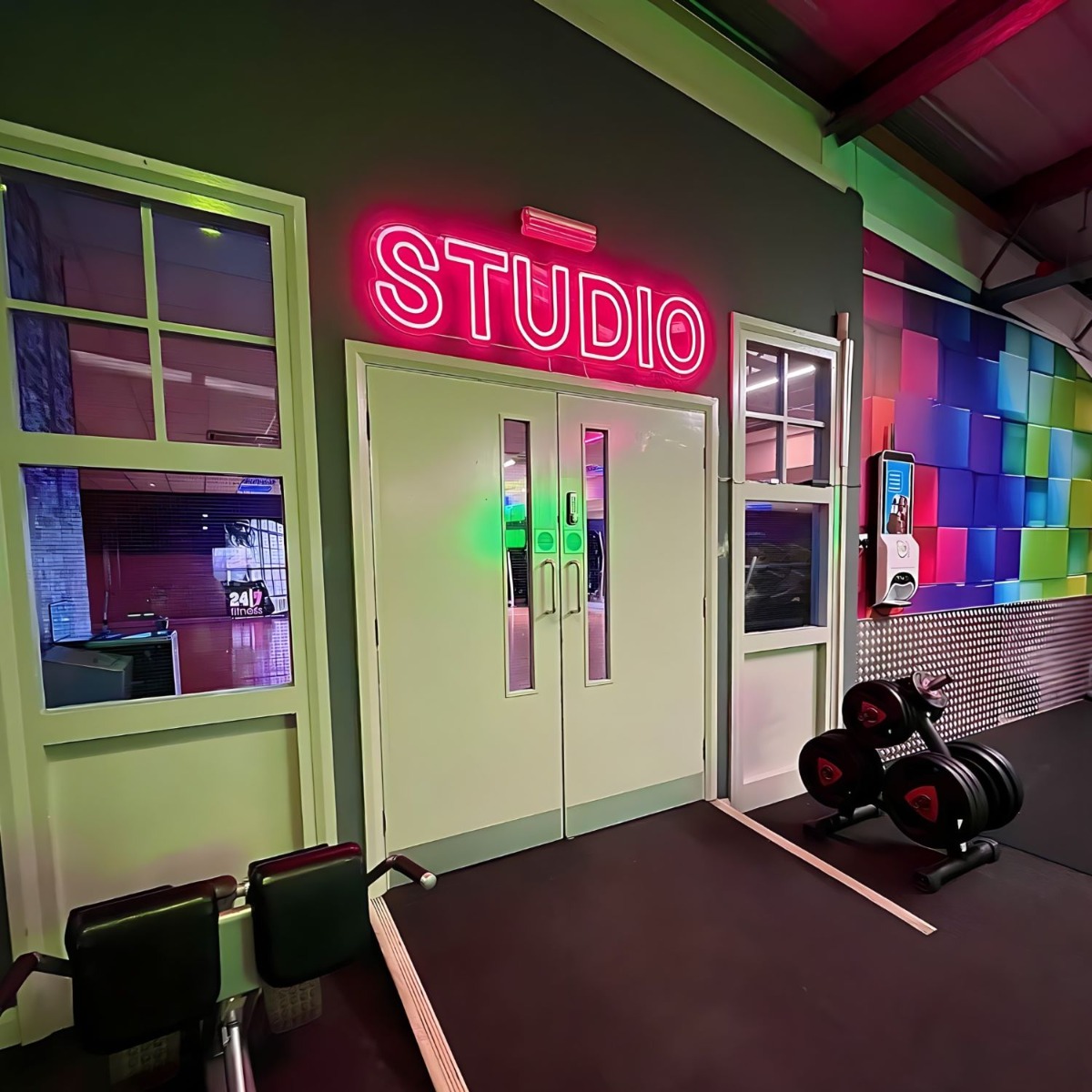 Custom Neon® Signage for Gyms Showcase Featuring 24/7 Fitness Gyms